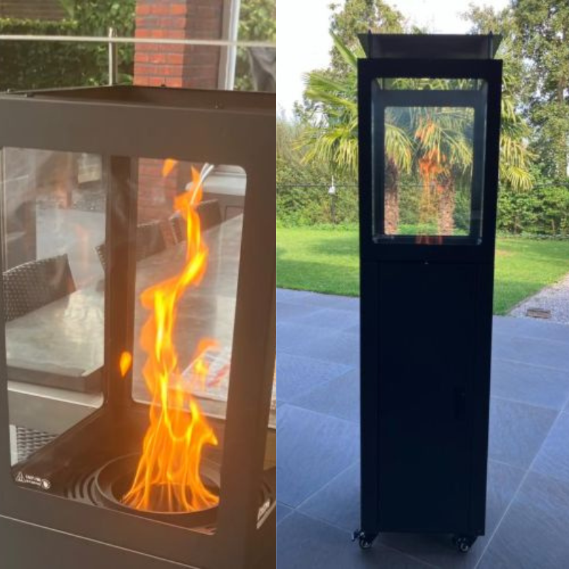 Green Flame Pellet Heater Outdoor – Duurzame Terrasverwarming– BONFIRE ...